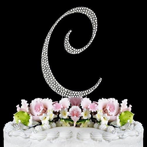 Amazon.com: Rhinestone Cake Topper Letter C : Grocery & Gourmet Food