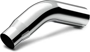 LCGP 4" Elbow Exhaust Tip,Chrome Electroplated Exhaust Pipe 4" Inlet 5" Outlet 23" Length ...