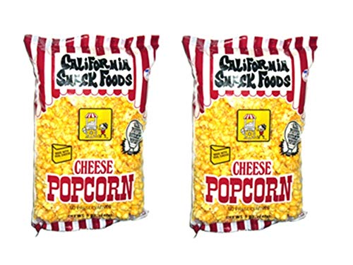 Amazon.com: CALIFORNIA SNACK FOODS Cheese Popcorn 49.7g. / 1.75 oz. - 2 ...