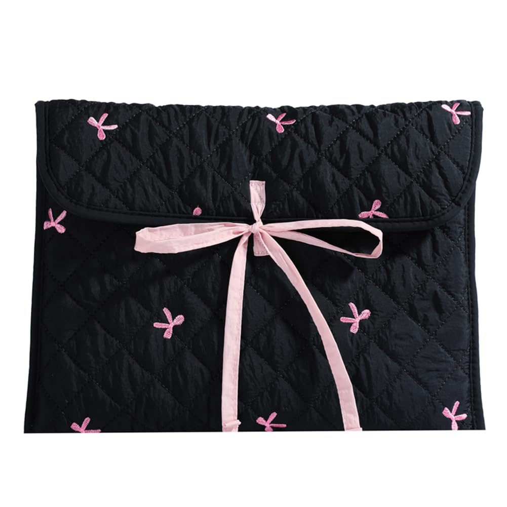 Amazon.com: AZURAOKEY Cute Bows Graphic Laptop Sleeve Puffy Laptop ...