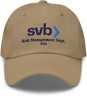 SVB Silicon Valley Bank Risk Management Hat (Embroidered Dad hat) Khaki ...