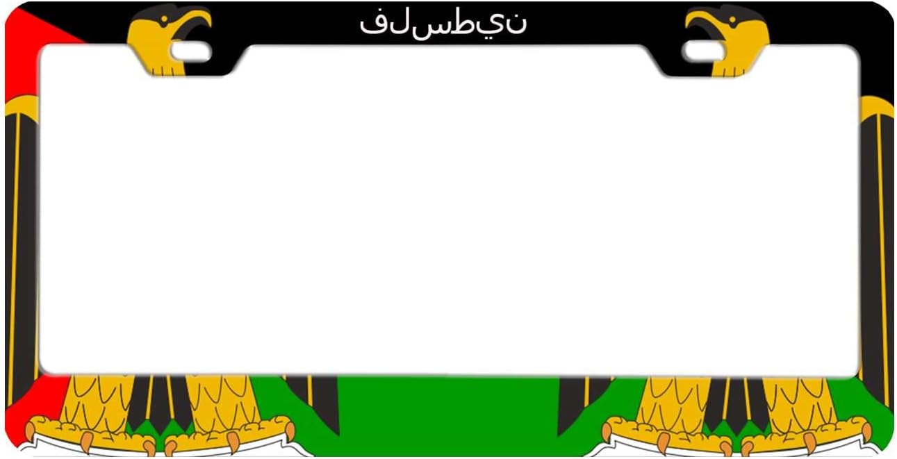 Palestine Flag License Plate Frame for Car Top Letter Palestine ...