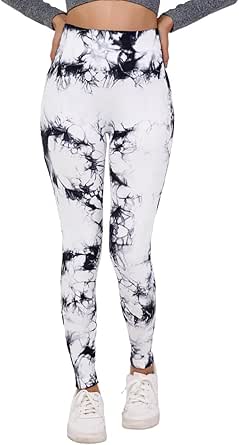 Amazon.com: LILISEN Women's High Waisted Tie Dye Leggings – Butt ...