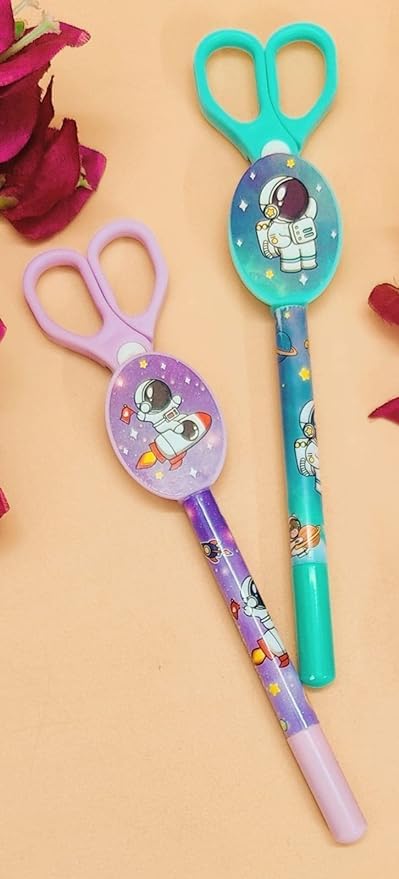Space Theme Pen Fancy Pen Gel Pen For Kids Space Pen Scissor For Girls ...