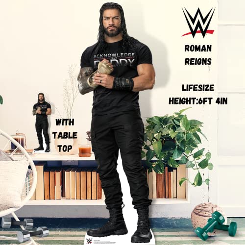 STAR CUTOUTS Roman Reigns Black Outfit WWE Lifesize Cardboard Cutout ...