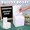 Pmeixcy 2PCS Portable Ballot Boxes, Suggestion Box with Slot for Voting ...