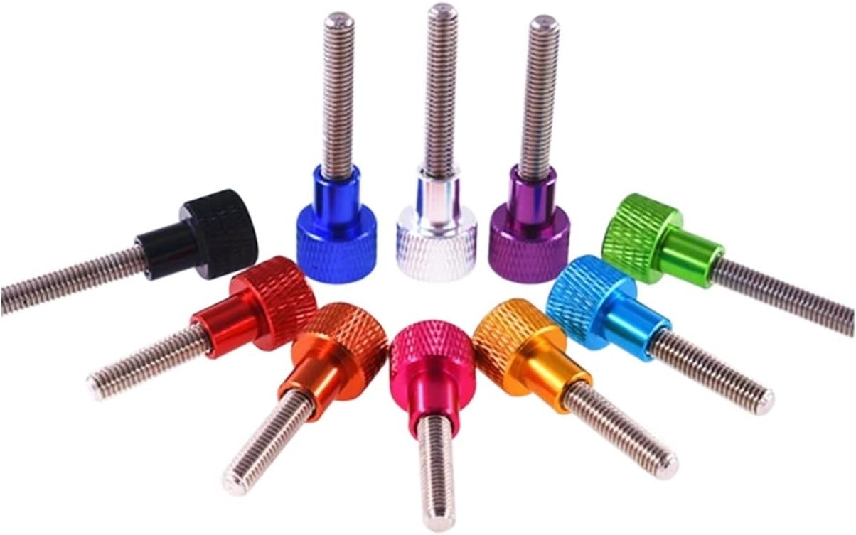 Amazon.com: WILLWA 5pcs Thumb Screw M3 M4 Aluminum Knurled Head ...