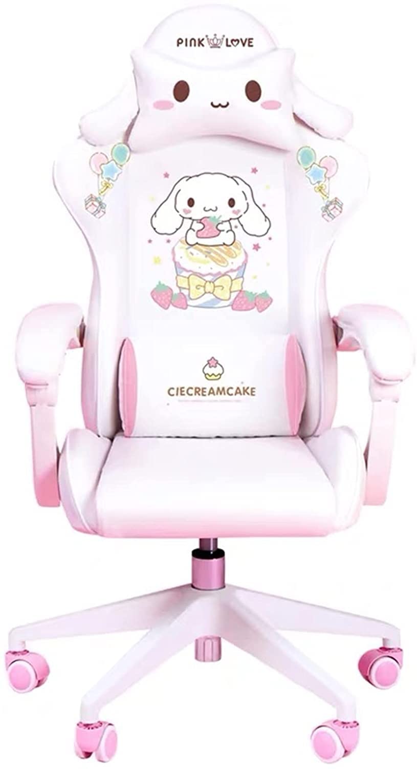 Buy Pilgtro Gaming Chair Cinnamoroll WCG Gaming Chair Girls Cute ...