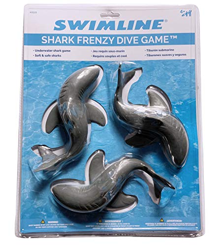 Snapklik.com : Dive Shark Frenzy Toys 3-Pack Weighted Catch And ...