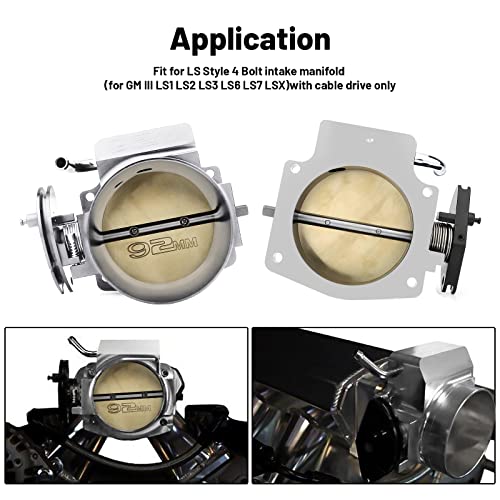 Snapklik.com : Endxedo 92mm Throttle Body For LS1 LS2 LS6 LS3 LS LS7 ...