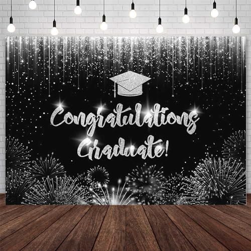 Amazon.com : MAYSSKQ Graduation Party Backdrop Congrats Grad Photo ...