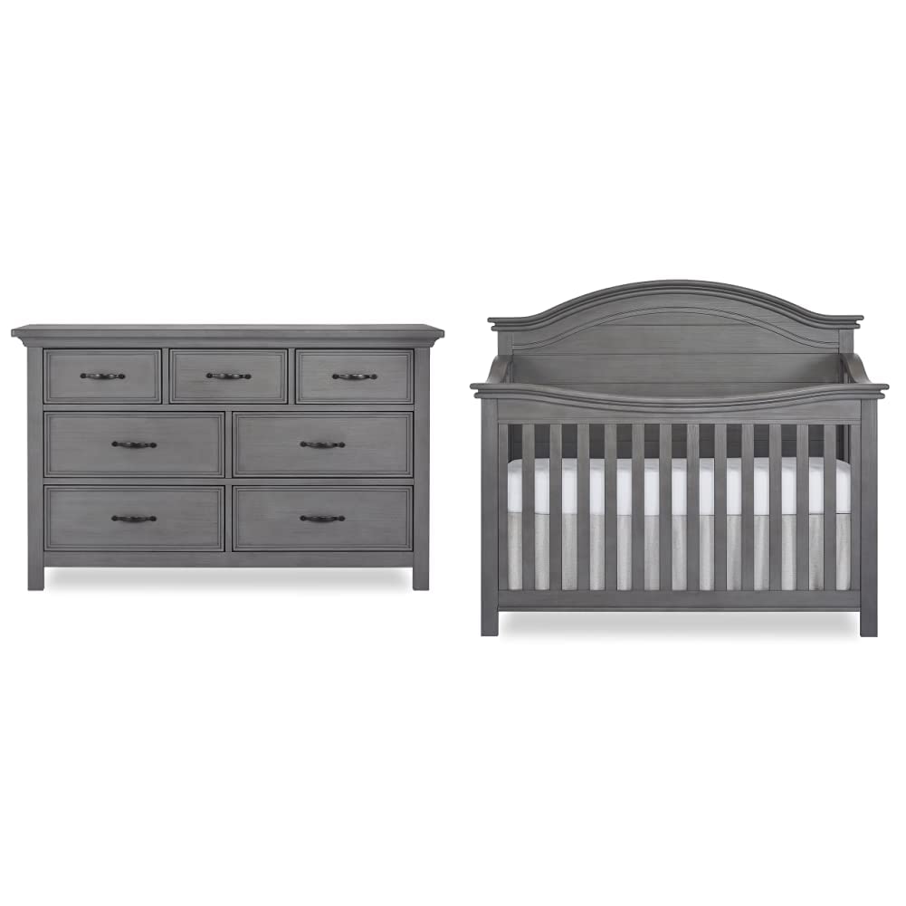 Amazon.com: Evolur Belmar Double Dresser in Rustic Grey, 54x20.25x33 ...