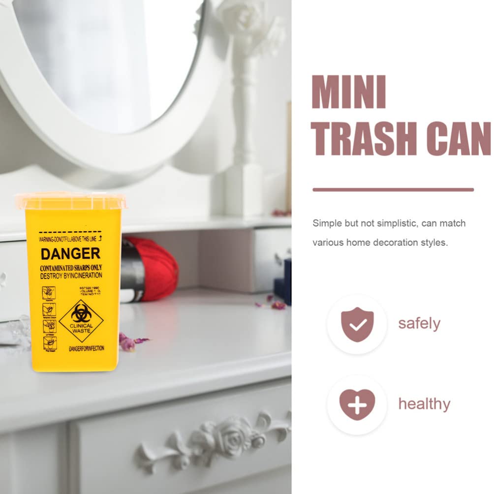 SOLUSTRE Razor Disposal Case Mini Sharps Disposal Case Disposable ...