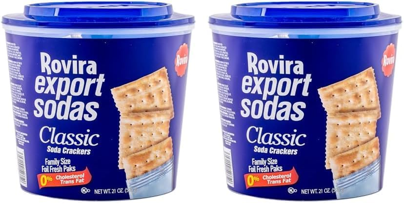 Amazon.com: Rovira Export Soda Crackers, 21 oz. Bucket - A Perfect ...