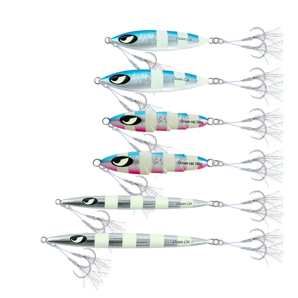 Flatfall Jigs Thin Rip Jig OCEAN CAT Slow Pitch Jig Flat Fall Jig ...