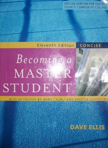 Becoming a Master Student Eleventh Edition: David B. Ellis ...