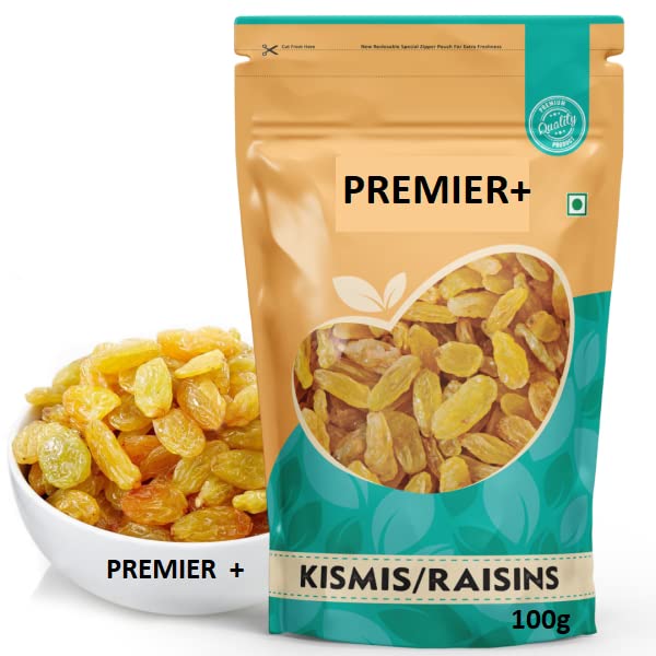 PREMIER Kismis/Raisins - 100gms | Pack of 1 | Chemical Free ...