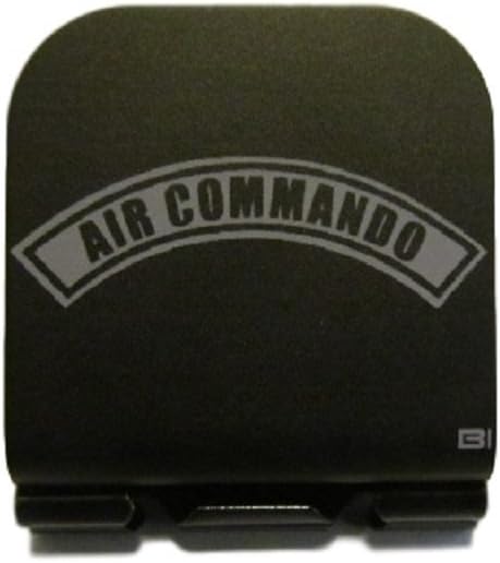 Air Commando Tab Laser Etched Hat Clip Black at Amazon Men’s Clothing store