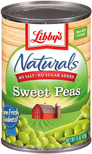 Amazon.com : Libby's Naturals Sweet Peas, 15-Ounce Cans (Pack of 12 ...
