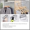 EdirFtra Retractable clothes rail for pull-out aluminum hanger hanger ...