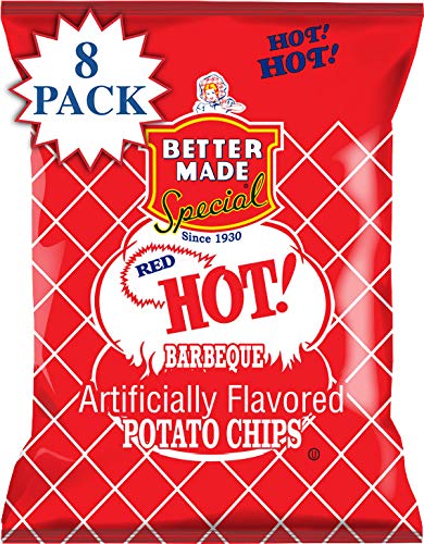 Amazon.com: Better Made BBQ Barbecue Potato Chips - Sweet, Red Hot ...