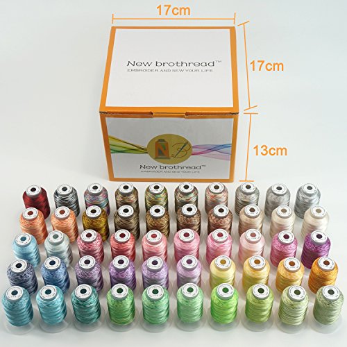 new brothread 40 brother colors polyester embroidery machine thread