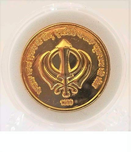 Buy Gold Tone Sikh The King of Kings Guru Gobind Singh Ji Khalsa 1699 ...