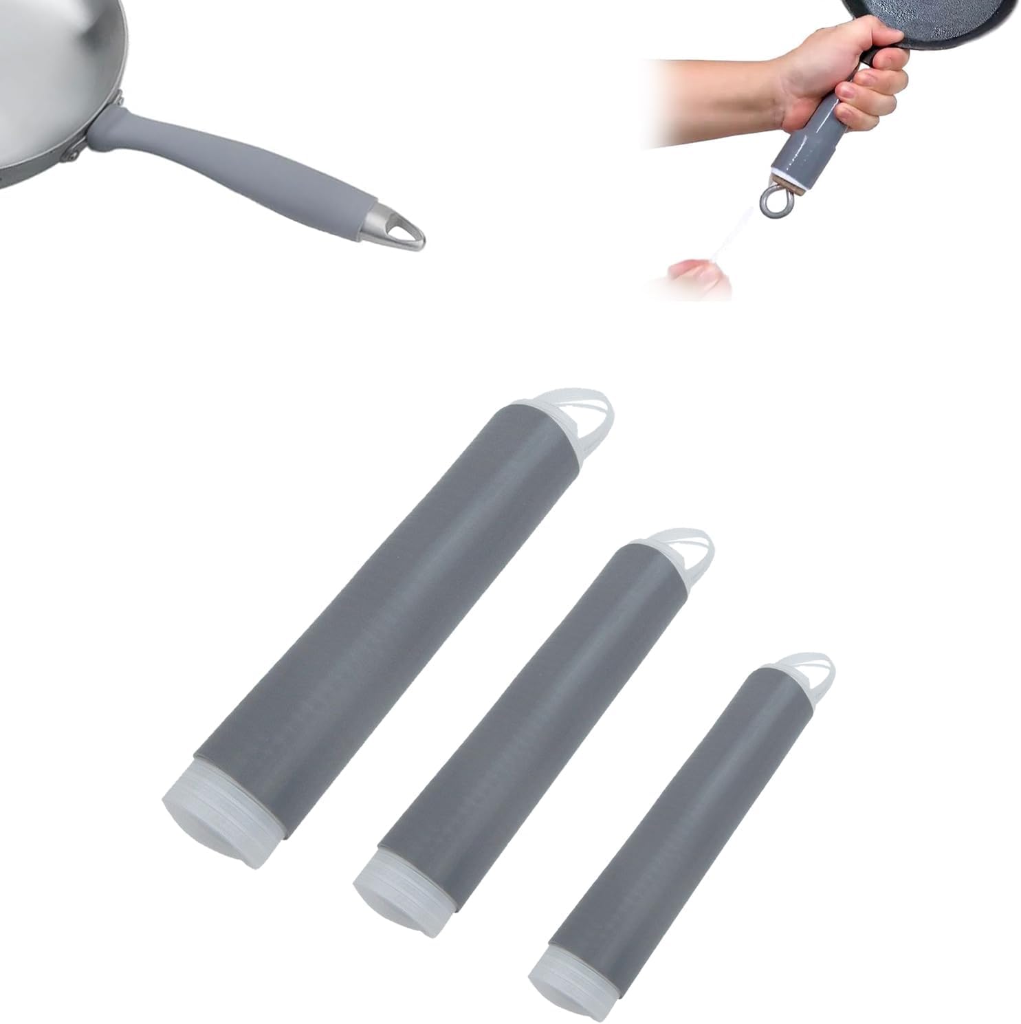 Amazon.com: uessegs Pot Handle Heat Insulation Silicon Cover, Upgrade ...