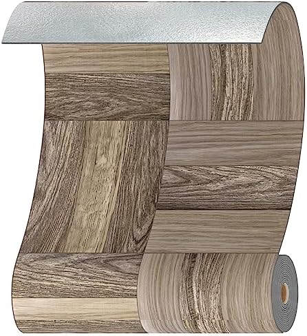 WIFEA Vinyl Flooring Roll, Vinyl Plank Flooring 23.6"x 118"/19 Sq.Ft ...