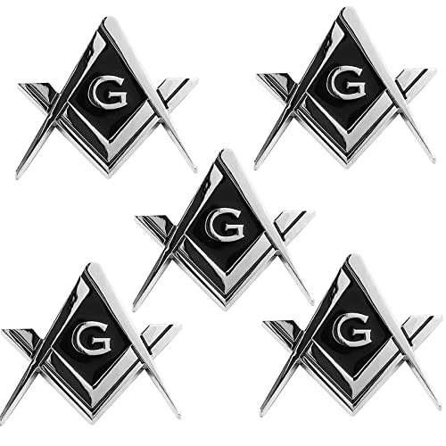 Snapklik.com : 5 Pack 2.75 Chrome Plated Masonic Car Emblem Mason ...