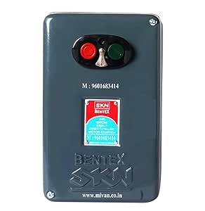 SKN BENTEX BSDL Three Phase Air Break Direct on line Motor Starter for 7.5 hp Motor MK Type ...