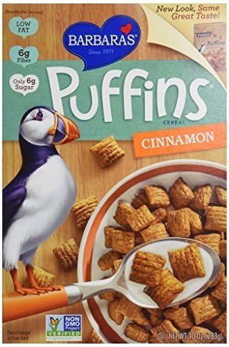 Amazon.com: Barbara's Bakery Puffins Cereal, Cinnamon, 10-Ounce (pack ...