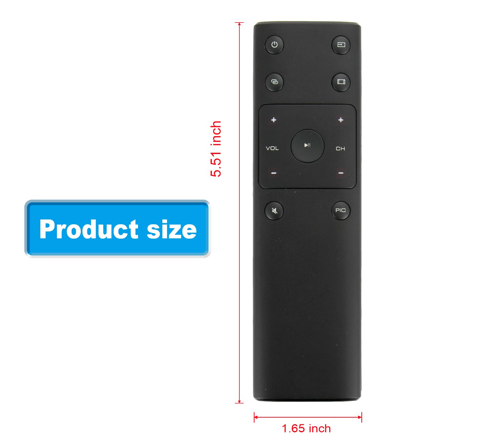 Vizio Voice Remote XRT132 Vizio Replaced Remote For E65D1 E65-D1 E65UD1 E65U-D1 E65UD3 Xrt132 ...