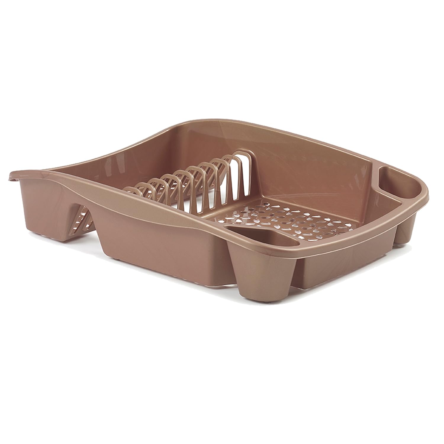ZARVICZONIA Large Plastic Dish Drainer and Cutlery Rack Kitchen Sink ...