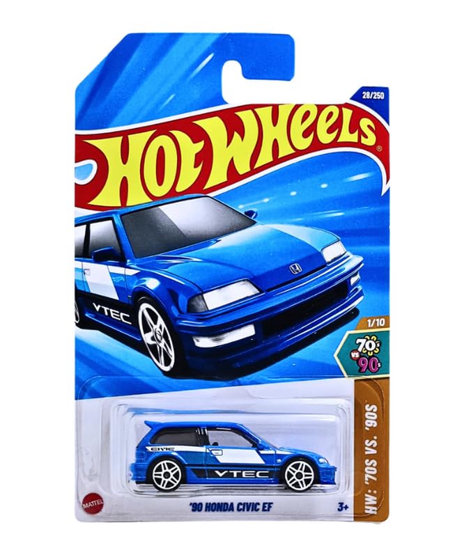 Hot Wheels 90 Honda Civic EF HW 70S VS 90S Ages 3 and Up by Small CLAP ...