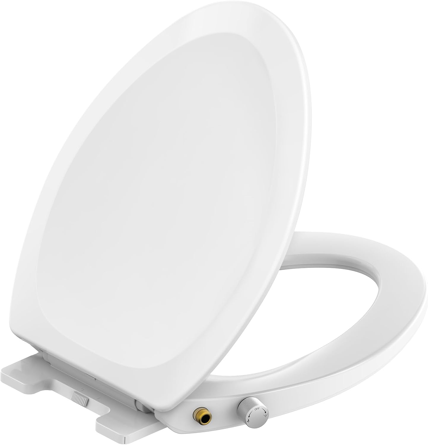 Elongated Bidet Toilet Seat with Quiet-Close, Non-Electric Bidet Toilet ...