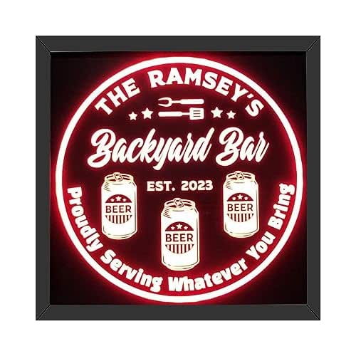 Amazon.com: Led Custom Signs - Handmade - Beer Sign - Led ...