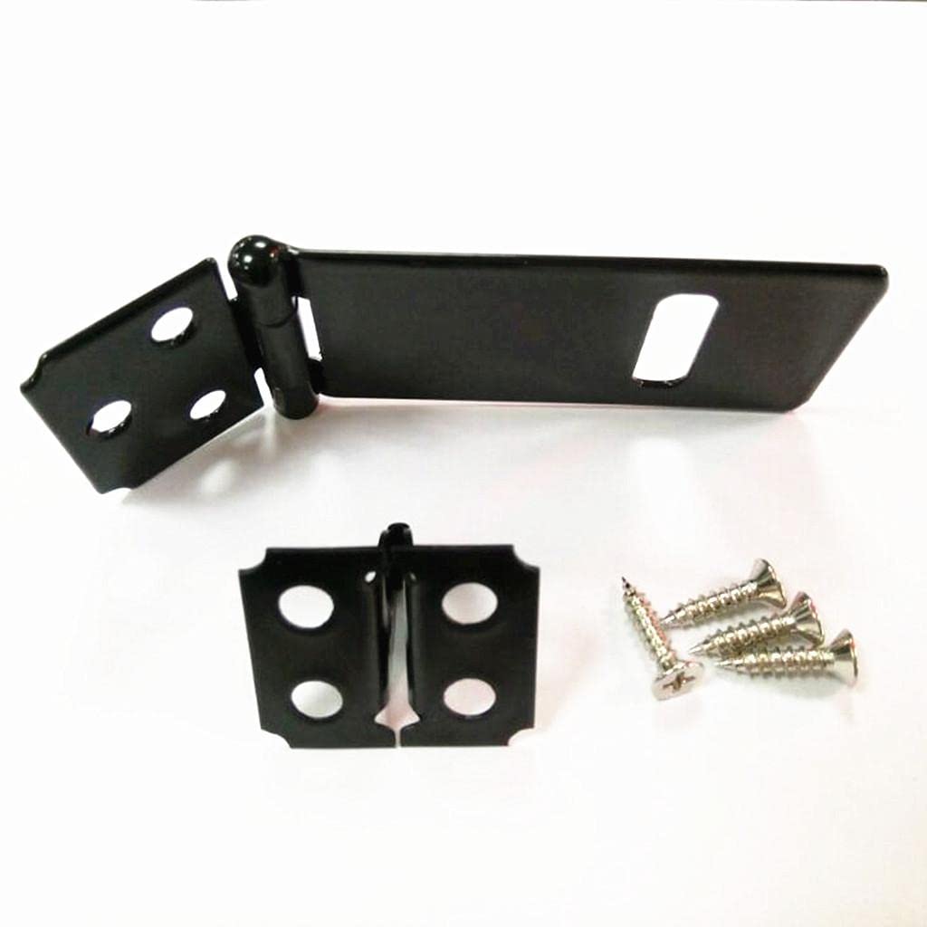 Buy Traditional Hasp and Ste Iron Gate Door Shed Latch Fasteners Lock ...