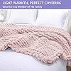 Amazon.com: Bigacogo Chunky Knit Throw Blanket for Couch, 40x40 inches ...