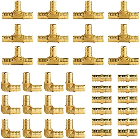Pex Fittings 1/2 Inch, 36 PCS SUNGATOR 1/2 Inch Pex Fittings Set, 12 ...