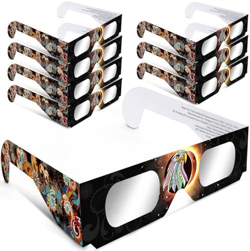 Solar Eclipse Glasses Approved 2024, (10 Pack) CE and ISO Certified ...