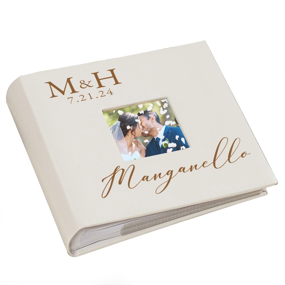Amazon.com: Personalized Photo Album, Custom Engraved Picture Album ...