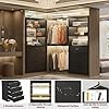 Amazon.com: Aheaplus Closet Drawers System, 21.3" Wood Closet Organizer ...