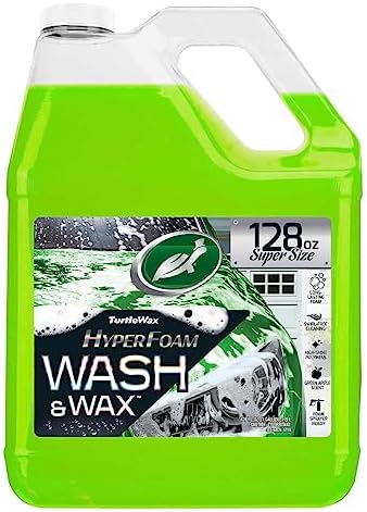 Amazon.com: Turtle Wax Hyperfoam Wash & Wax, Green Apple Scent (128 ...