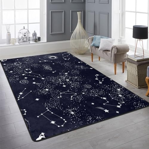Amazon.com: ALALAL Star Sky Area Rug, Space Galaxy Rug, Constellation ...
