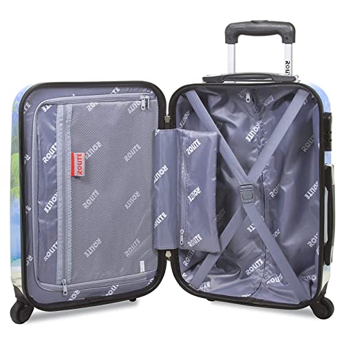 Rolite Palm Tree Hardside 3-Piece Spinner Luggage Set - Persaud Travel