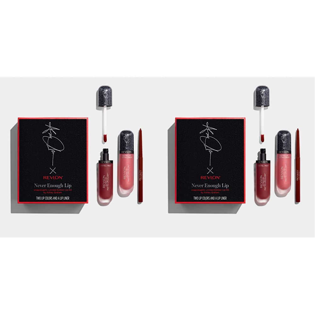REVLON Never Enough Lip Unapologetic Limited Edition Lip Kit By Ashley ...