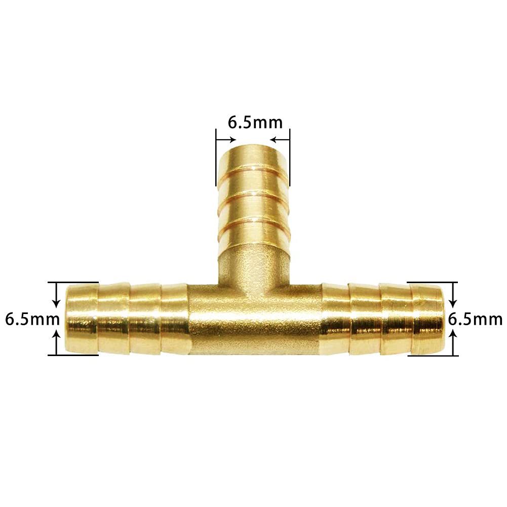 Snapklik.com : 1/4" Hose Barb Tee T Shaped 3 Way Union Fitting ...