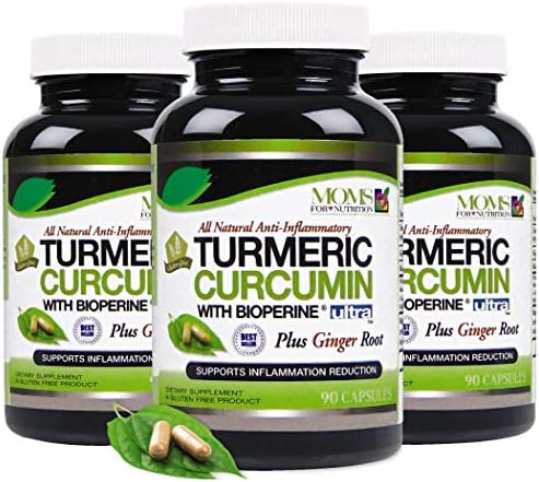 Amazon.com: 3 Bottles - Turmeric Curcumin Complex with Black Pepper Extract 1650 mg - Contains ...