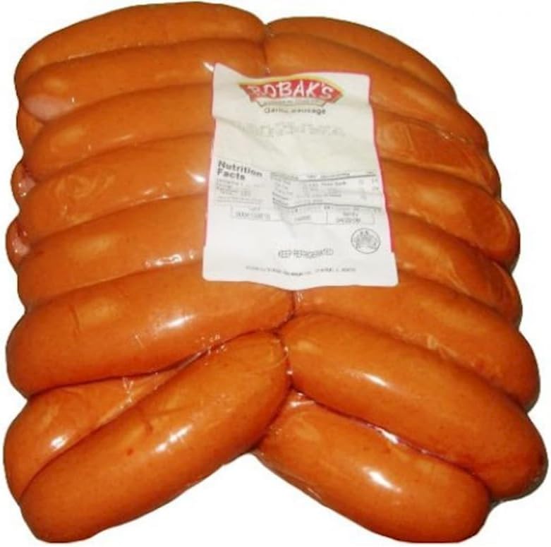 Amazon.com: Bobak Sausages Pork Wieners 5 Lb - Delicious Hot Dogs ...